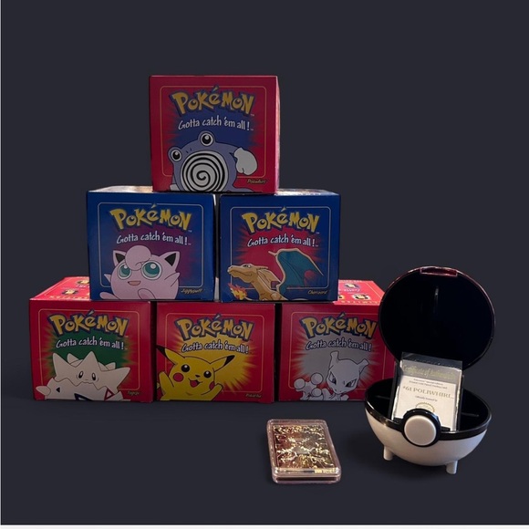 Pokemon | Other | Pokeman Burger King Ball Set Of 6vintage 999 23 Karat ...